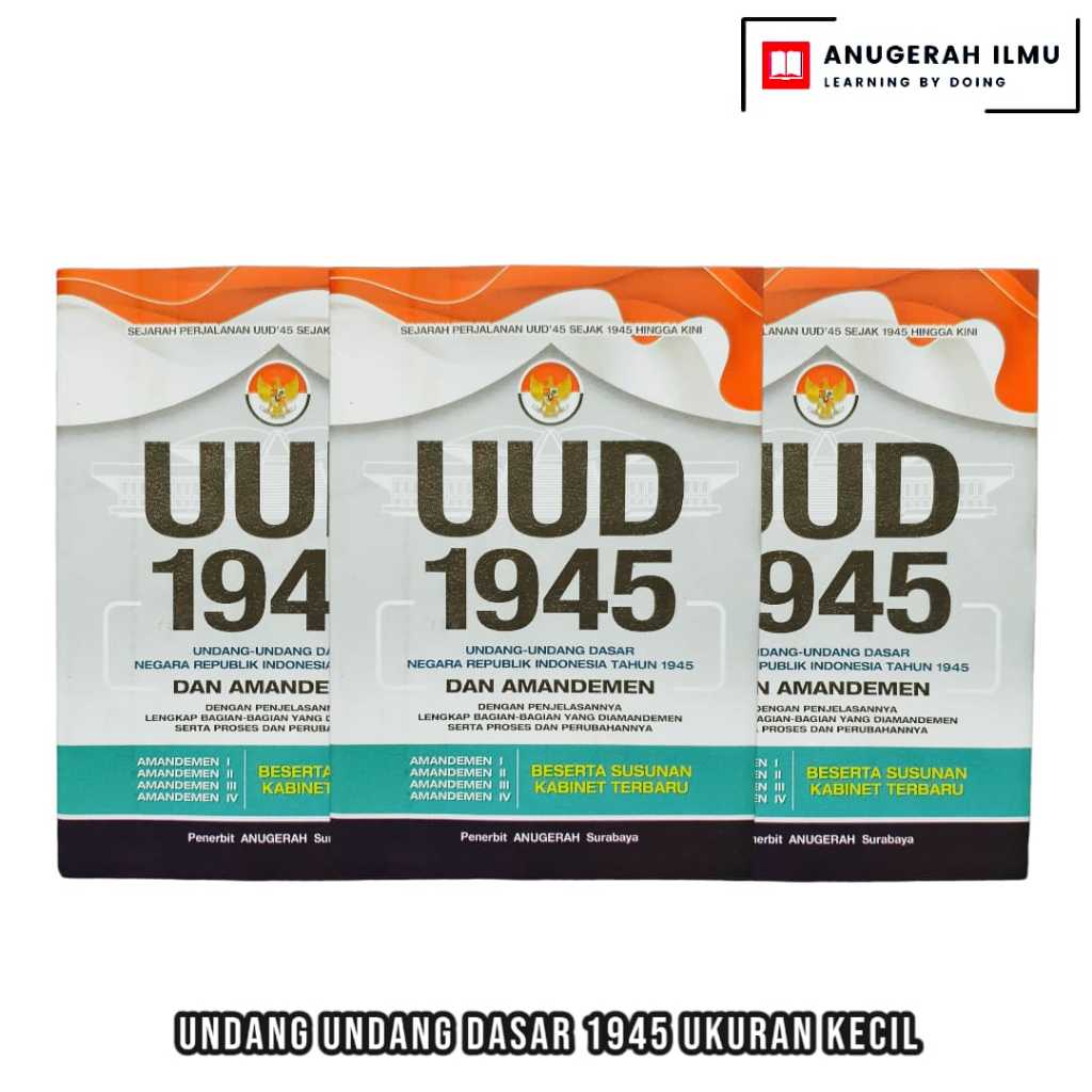Jual Undang Undang Dasar 1945 dan Amandemen KECIL UUD 45 Indonesia ...