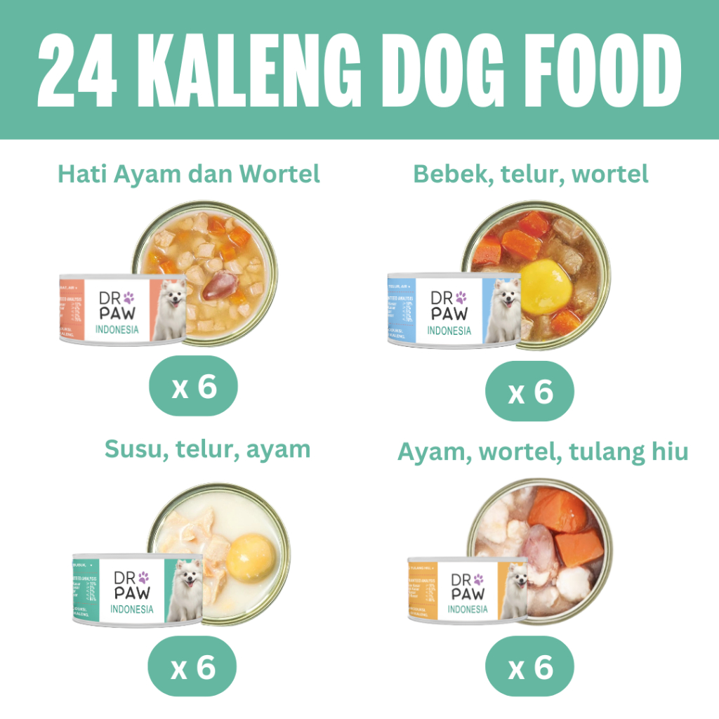 Jual DR PAW - MAKANAN ANJING KUCING BASAH 24 KALENG - Sup Daging ...