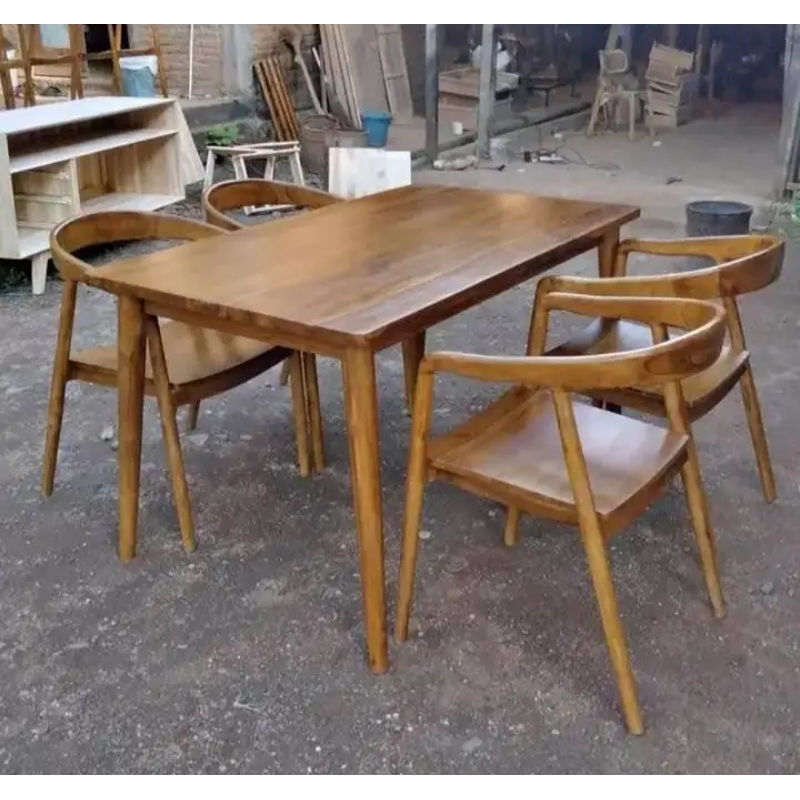 Jual kursi cafe kursi makan kayu jati kursi Selly kursi cafe kursi resto kursi bar kayu jati ...
