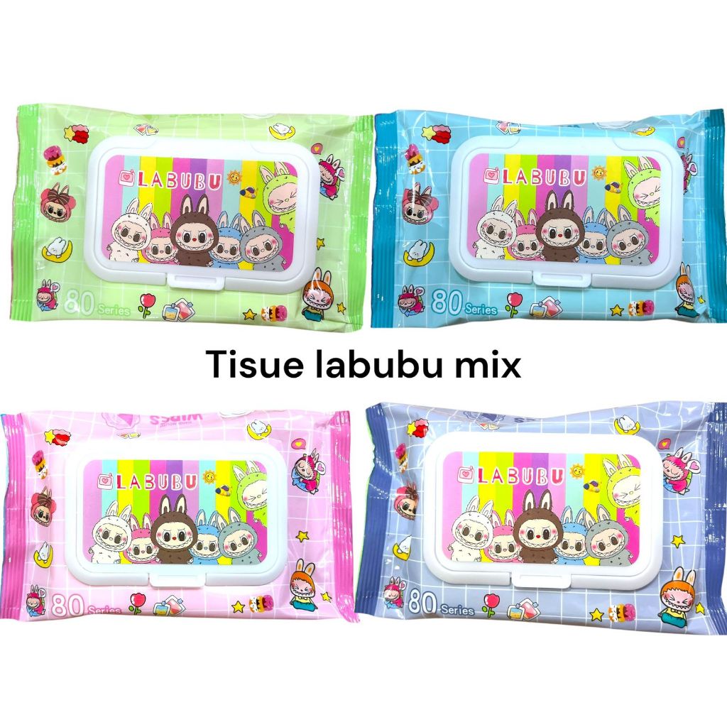 Jual Tissue Basah Wipes Labubu | Shopee Indonesia