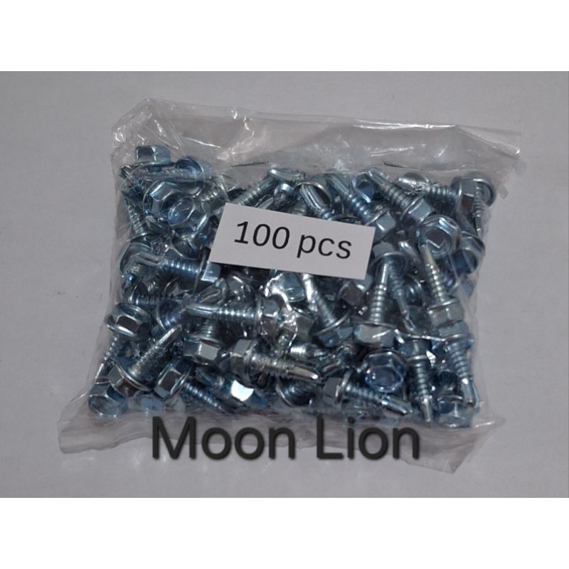 Jual 100 Pcs Moon Lion Sekrup Baut Baja Ringan 10x16 / 10x19 Self ...