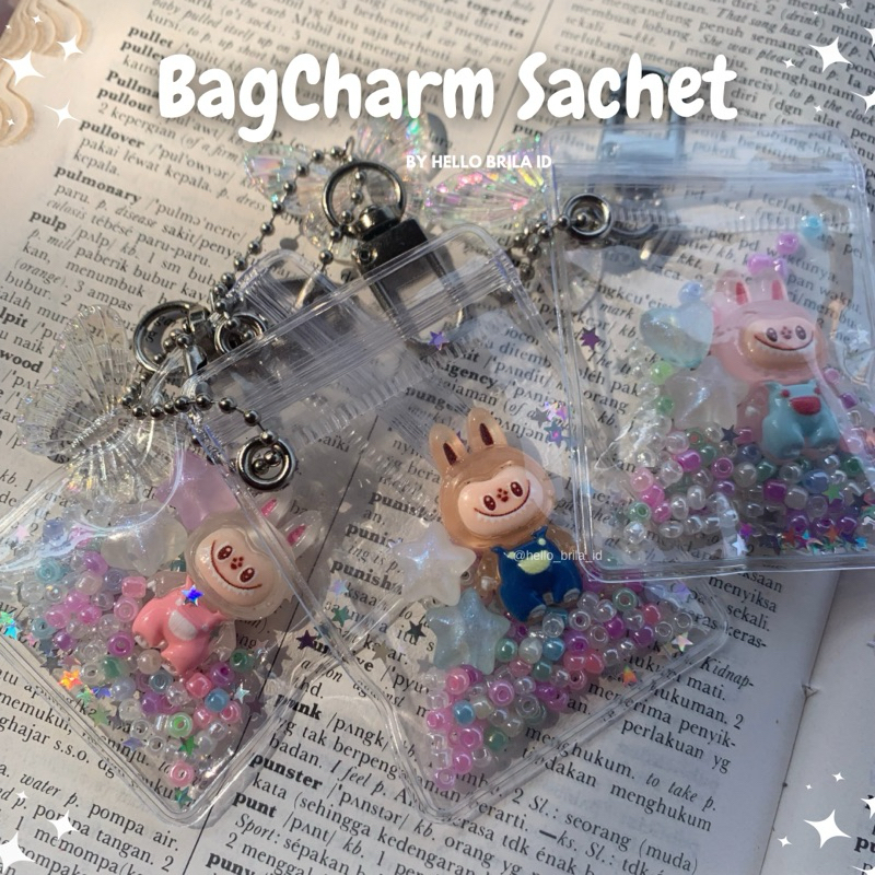 Jual Bag Charm Sachet Gantungan KeyChain Popmart Labubu Pouch | Shopee ...