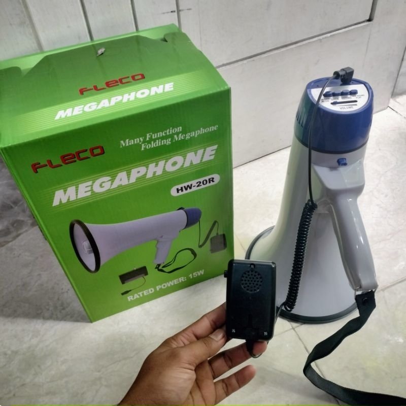 Jual TOA MEGAPHONE pengeras suara HW-20R rated power 15 watt mic pisah ...