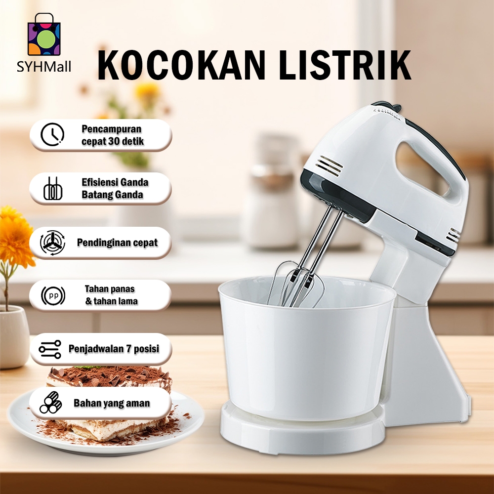 Jual SYH Mall Stand Mixer Pengocok Telur Elektrik Multifungsi / Mixer ...