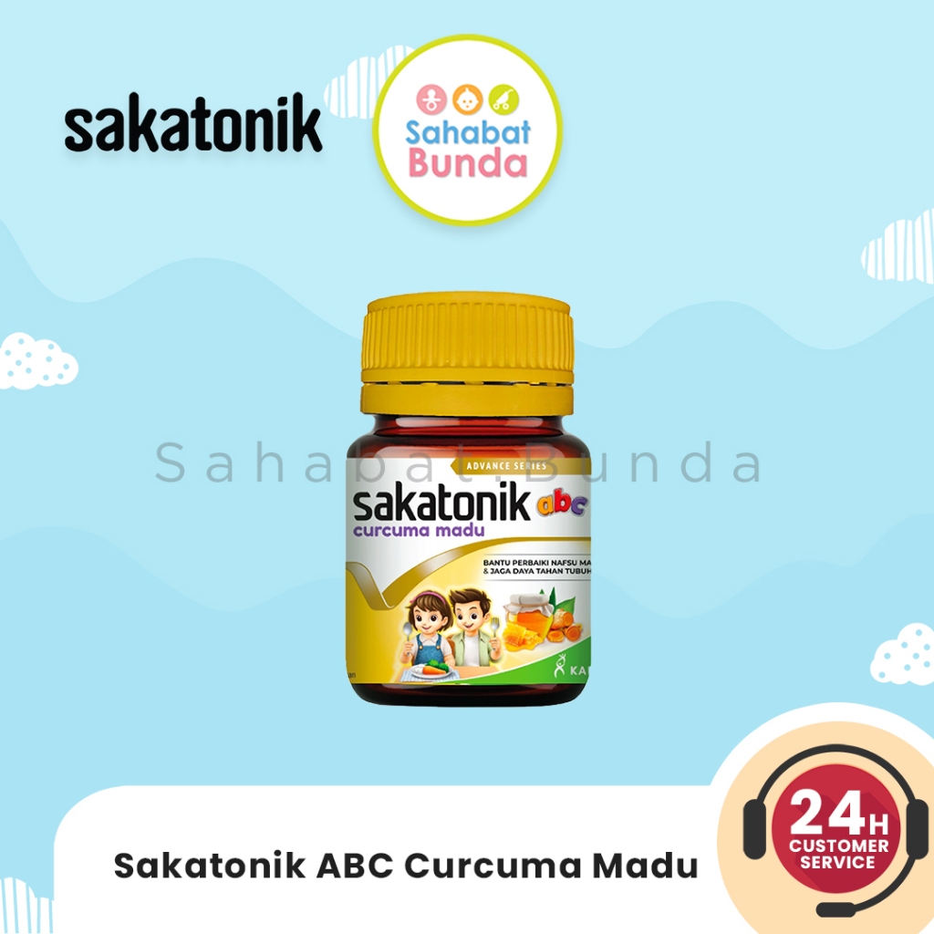 Jual SAKATONIK ABC Curcuma Madu Vitamin Nafsu Makan Anak (24 Tablet ...