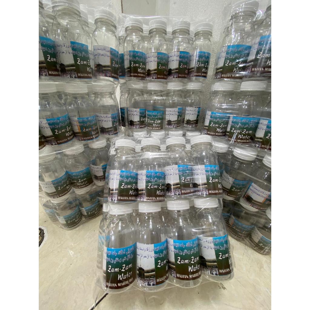 Jual BOTOL KOSONG/BOTOL AIR ZAMZAM 80 ml perpack isi 25pcs | Shopee ...