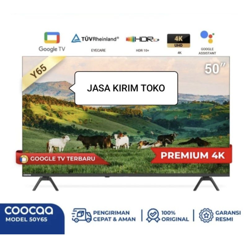 Jual SMART TV COOCAA GOOGLE TV 50 INCH 50Y65 4K GARANSI RESMI | Shopee Indonesia