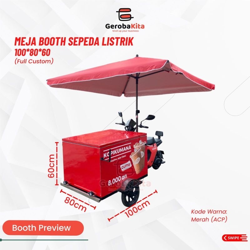Jual booth sepeda listrik ukuran 100x80x60cm | Shopee Indonesia