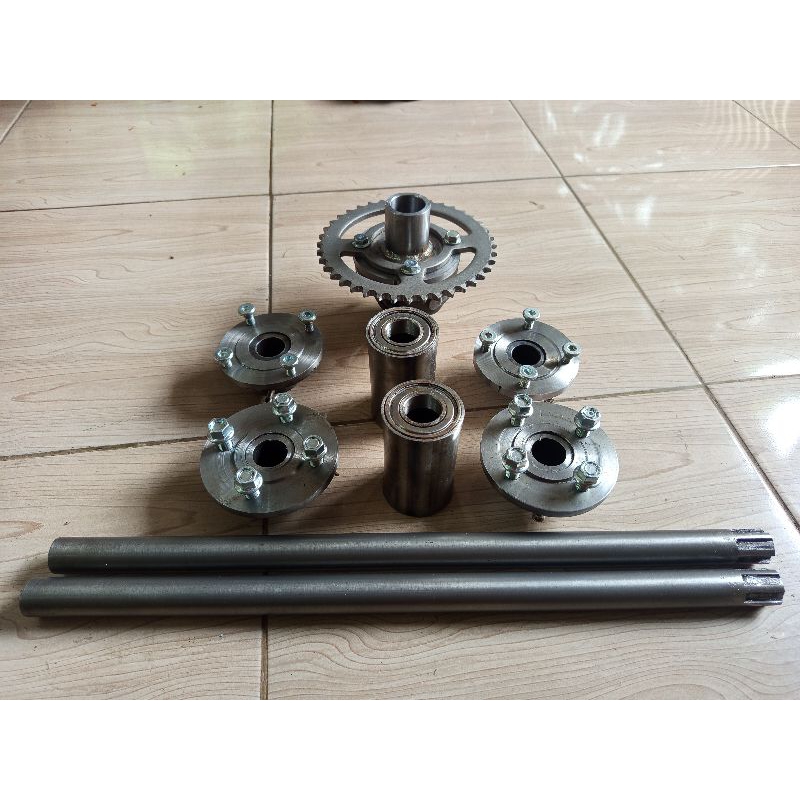 Jual Paket Gardan Rantai Lengkap dengan nap roda vespa as 25mm | Shopee ...