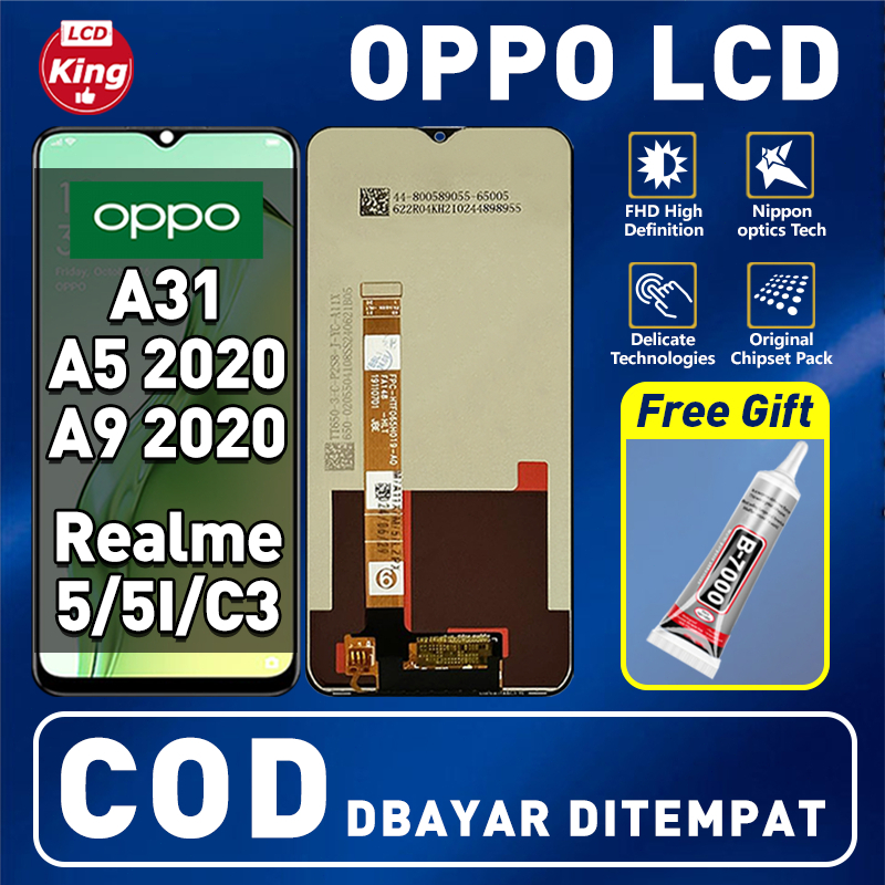Jual LCD FOR OPPO A5 2020 OPPO A9 2020 OPPO A31 Realme 5 Realme 5i Realme 5s Realme C3 Fullset ...