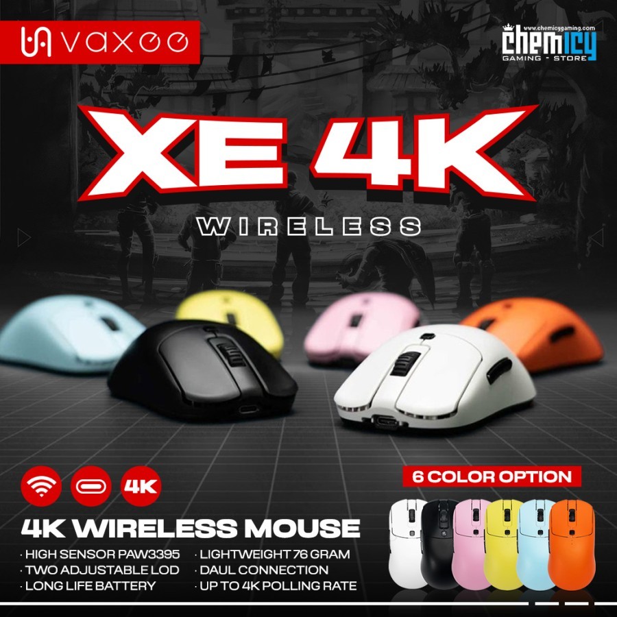Jual Vaxee XE 4K Wireless Lightweight Gaming Mouse | Shopee Indonesia