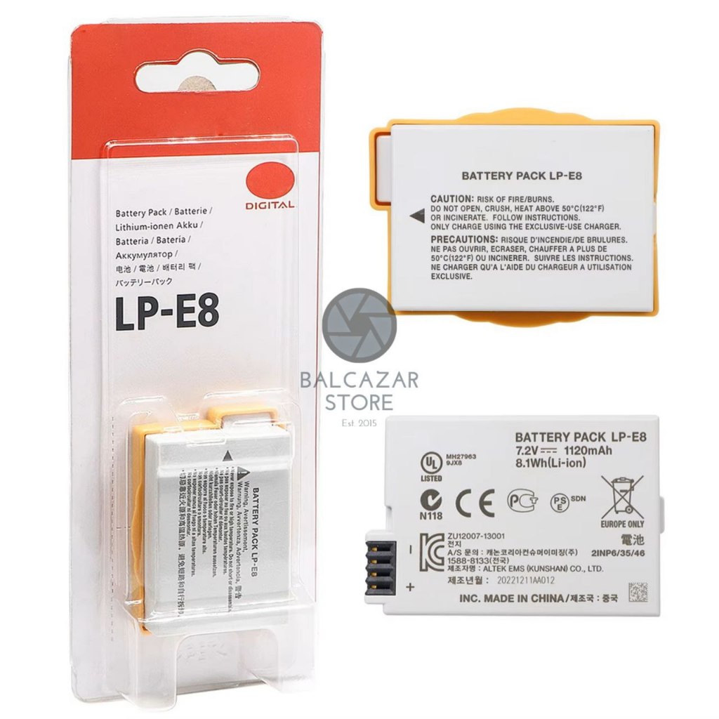 Jual Baterai battery kamera DSLR C4N0N EOS 550d 600d 650d 700d LP-E8 ...