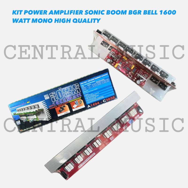 Jual KIT POWER AMPLIFIER SONIC BOOM BGR BELL 1600 WATT MONO HIGH ...