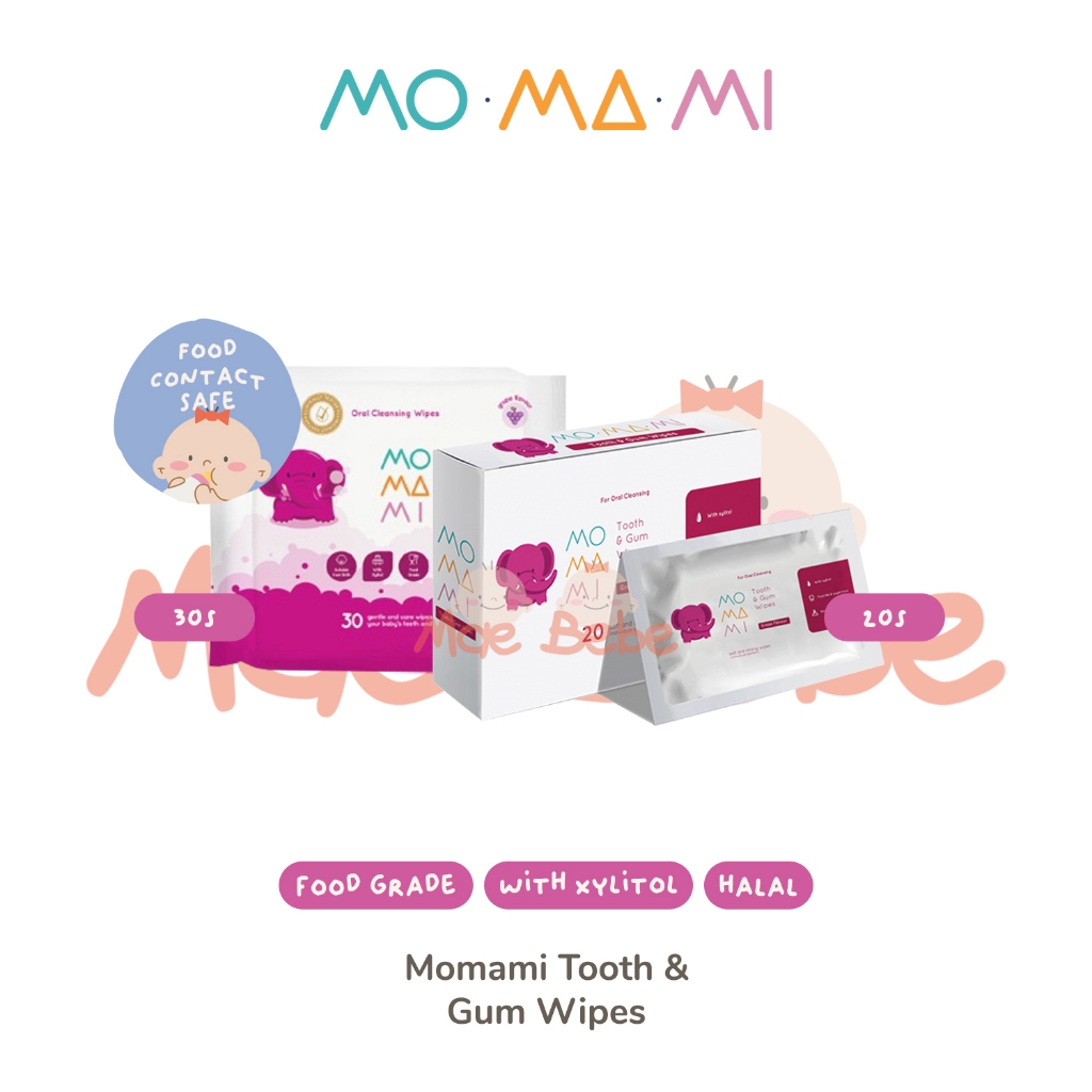 Jual [PROMO] Momami Oral Care Tooth & Gum Wipes Tissue Basah Gigi Gusi ...