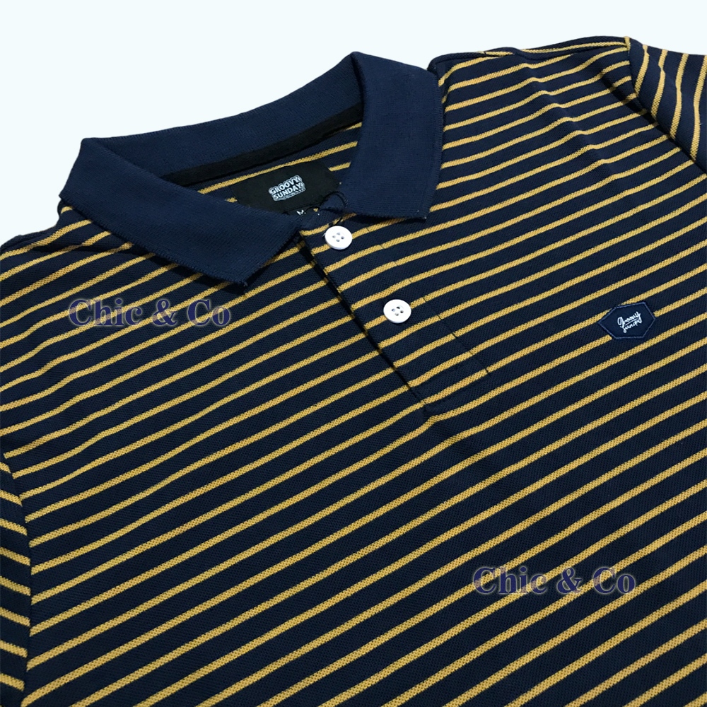 Jual Kaos Berkrah Premium Salur l Polo Shirt Pria Lengan Pendek l Bisa Bayar Ditemat / COD Baju ...