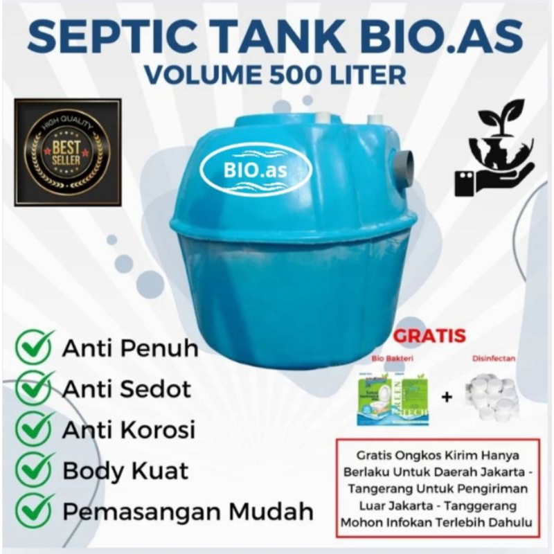 Jual septictank bio / bio septictank 500L / bio tech | Shopee Indonesia