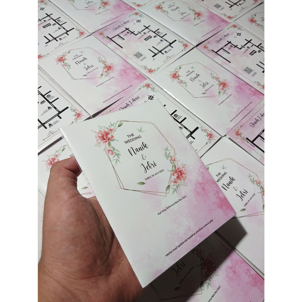 Jual UNDANGAN PERNIKAHAN CUSTOM GLOSSY ELEGANT FULL COLOUR - UNDANGAN ...