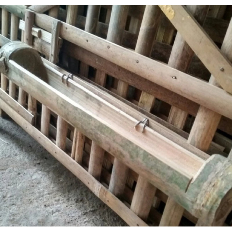 Jual bambu tempat pakan ayam/unggas/makan ayam/glodok | Shopee Indonesia