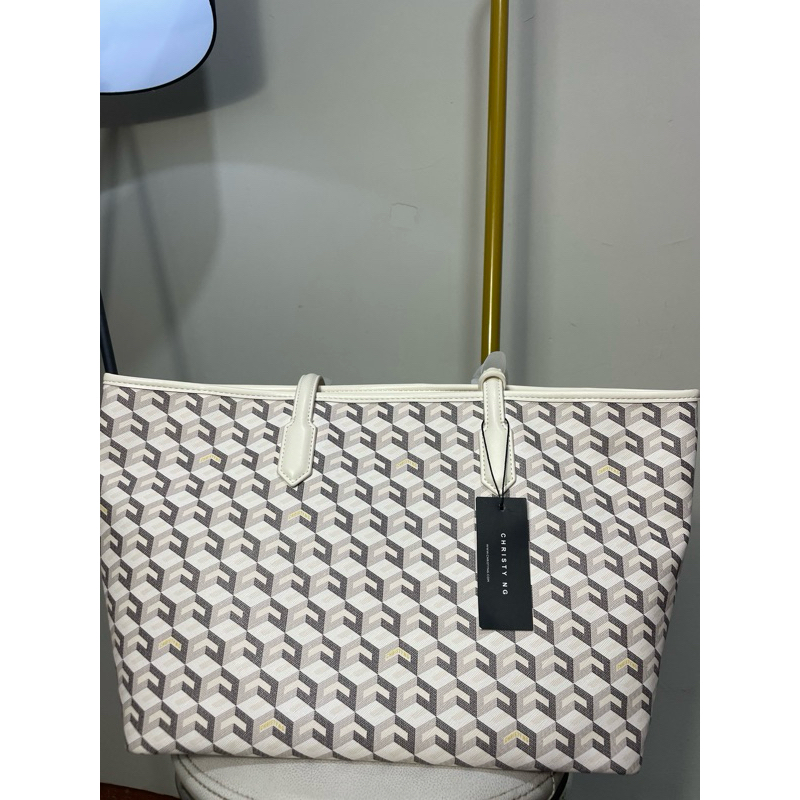 Jual Christy NG Russo Monogram Tote Bag ( GREY ) | Shopee Indonesia