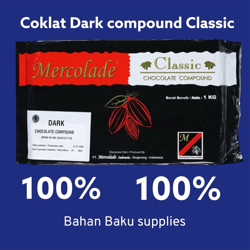 Jual Mercolade dark clasic compound 1kg | Shopee Indonesia