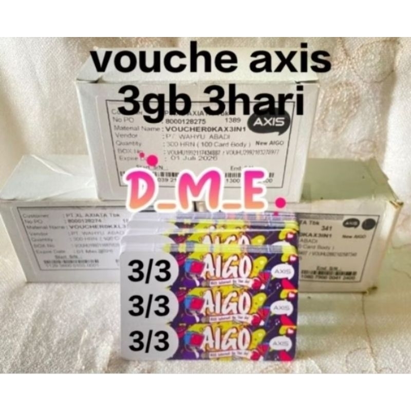 Jual V0UCHER axis 3,5gb 5hari | Shopee Indonesia