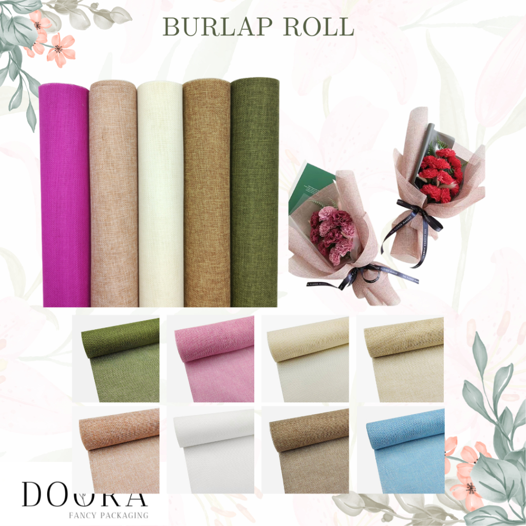 Jual Burlap Roll Goni / Kain Goni Wrapping Flower / Jute / Burlap rol 5 ...