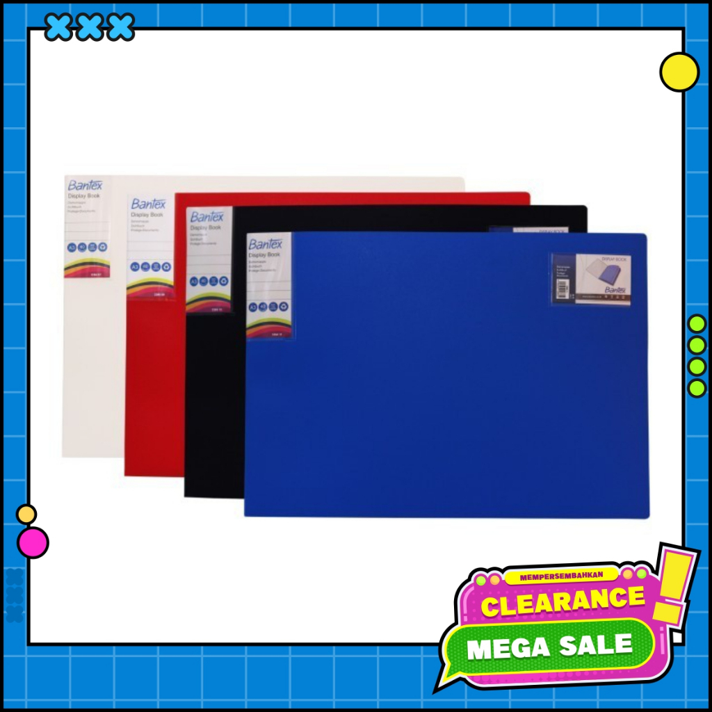 Jual Bantex Display Book A3 Landscape Clear Holder 40 Pockets - 3364 ...