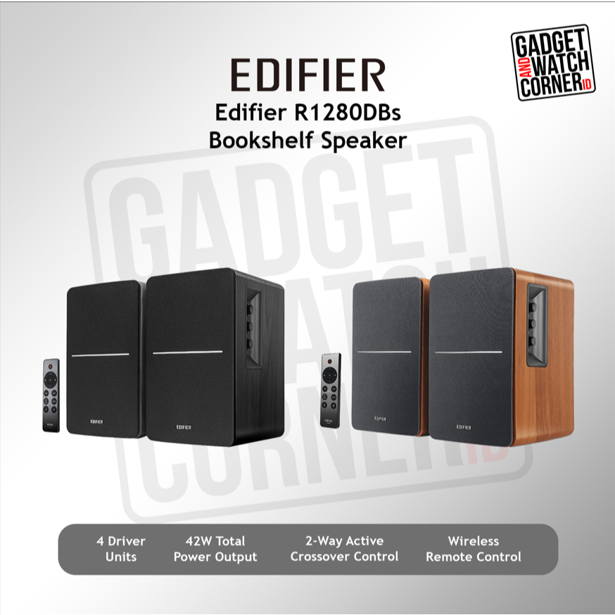 Jual EDIFIER R1280DBs 2.0 Active Bookshelf Speaker - Black | Shopee Indonesia