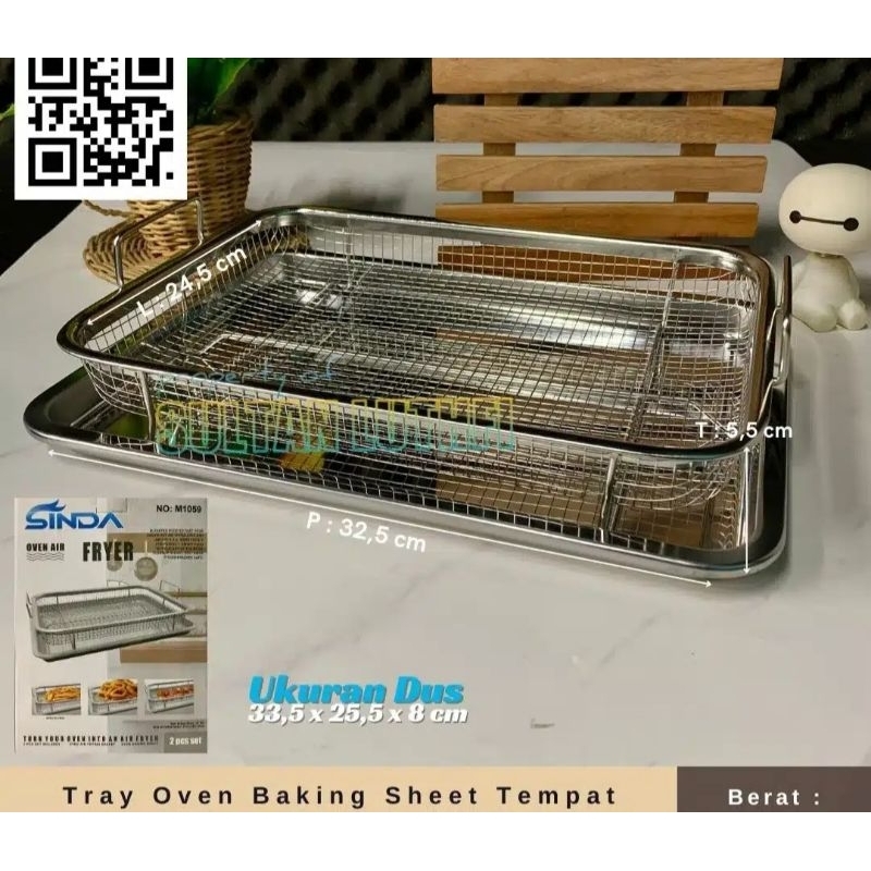 Jual peniris gorengan Tray Oven Baking Sheet Tempat Tirisan Minyak ...