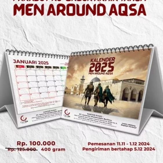 Jual Kalender Meja Gensa 2025 Gen shalahudin berilmu Ammar ar risalah ...