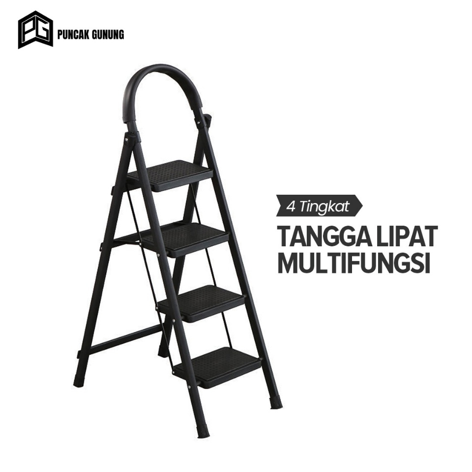 Jual Tangga Lipat Besi 3 dan 4 Pijakan/Household Ladder Rumah Tebal ...