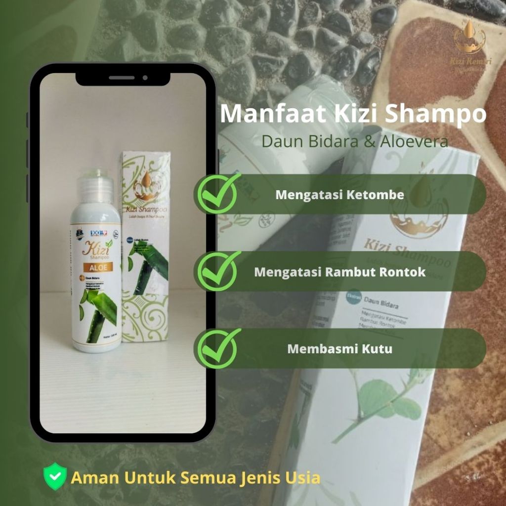 Jual Shampo rontok dan ketombe, Sampo Lidah buaya dan Daun Bidara 250ml ...