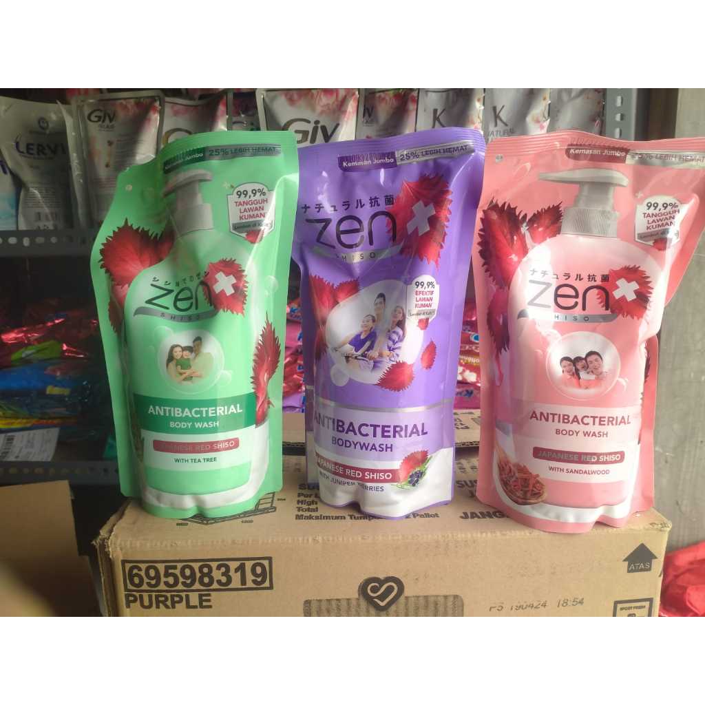 Jual Zen Shiso Antibacterial Body Wash Japanese Red Shiso Sandalwood ...