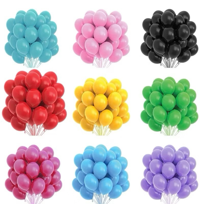 Jual Balon 10 inch 1 pak isi 50 pcs/balon latex doff isi 50 pcs ...