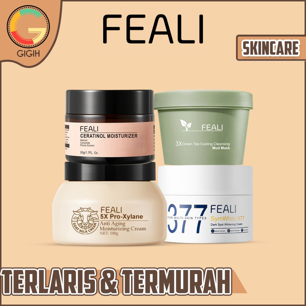 Jual FEALI Skincare Series - Clay Mask Green Tea | Goat Milk ...