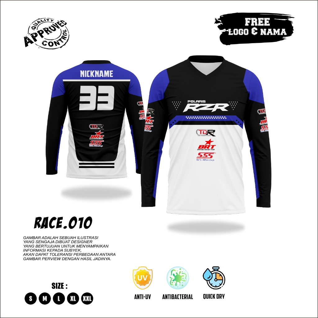 Jual Baju Kaos Olahraga Racing | Jersey Balap Quick Dry FullPrinting ...