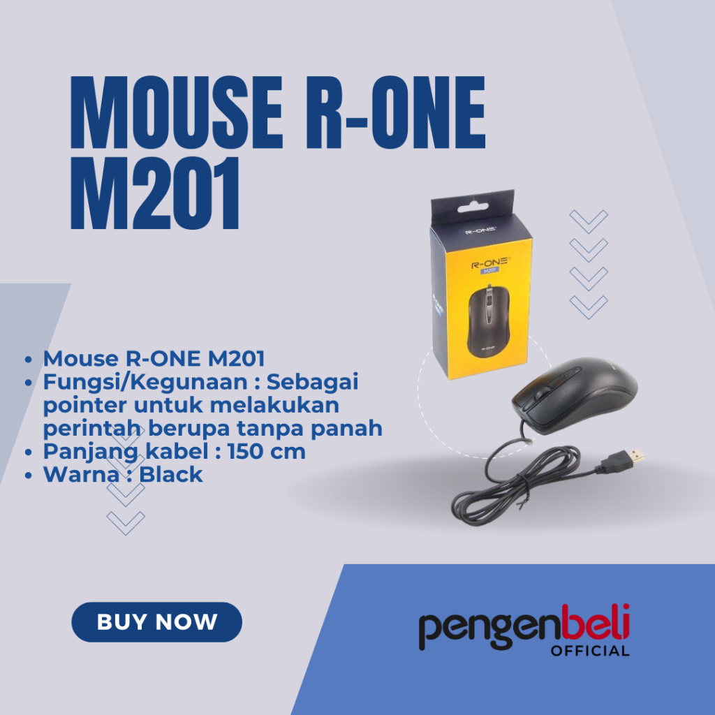 Jual R-ONE Mouse USB Wired M201 - Mouse Laptop Dan Pc - Mouse R-ONE ...