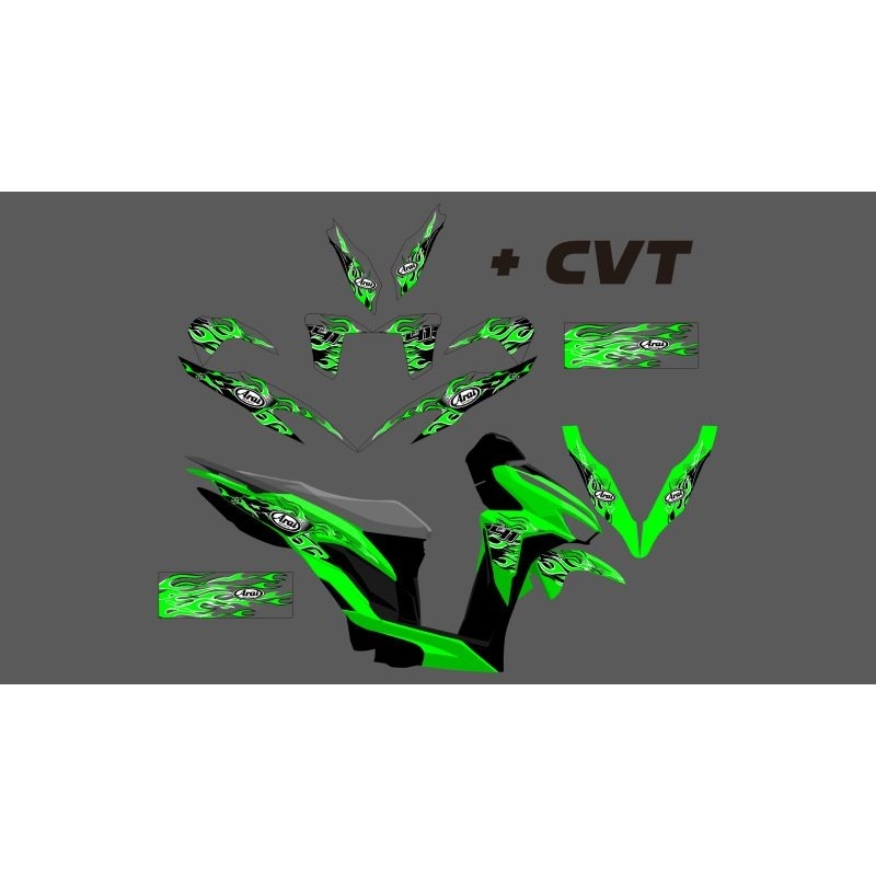 Jual Striping sticker Vario new led 125i/150i plus sticker bak cvt ...