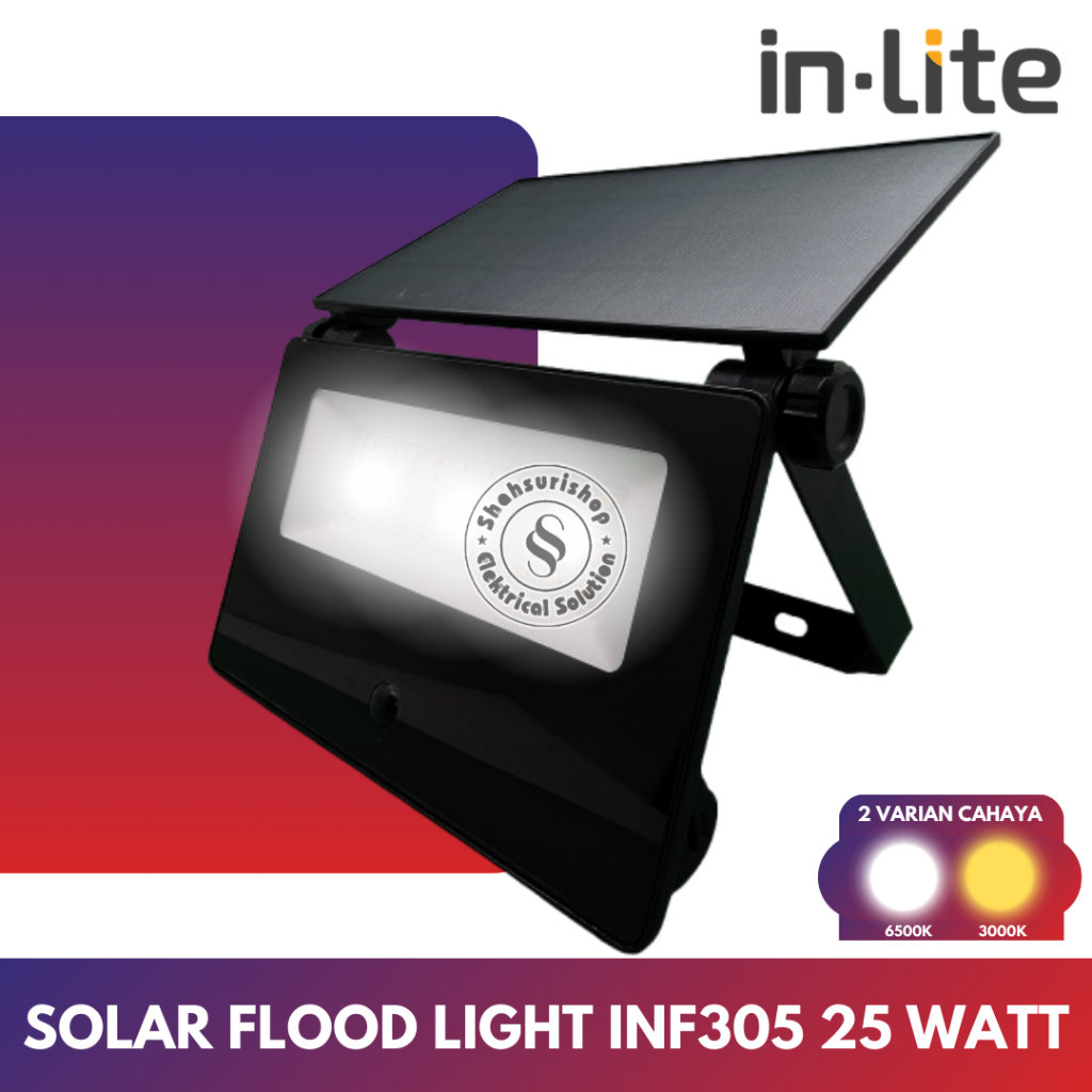 Jual INLITE LAMPU SOROT INF305 IN-LITE FLOOD LIGHT EMERGENCY SOLAR 25 ...
