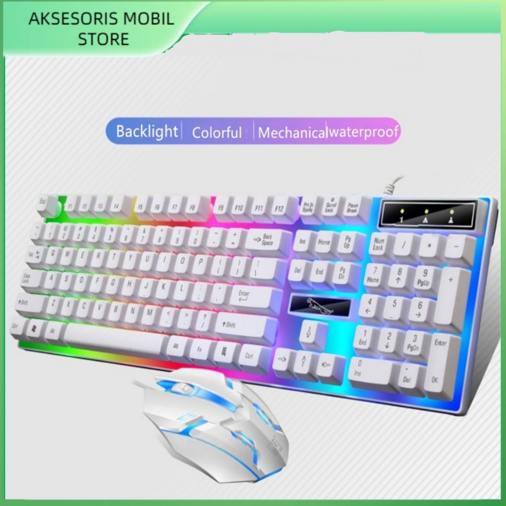Jual Keyboard G21B Set Keyboard Plus Mouse Keyboard Mouse Gaming RGB ...
