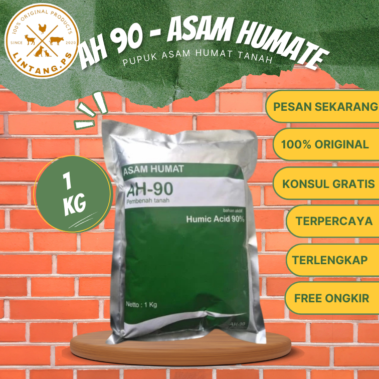 Jual AH 90 1 Kg - Asam Humate 90% - Asam Humate Pupuk untuk Pembenah Tanah | Shopee Indonesia