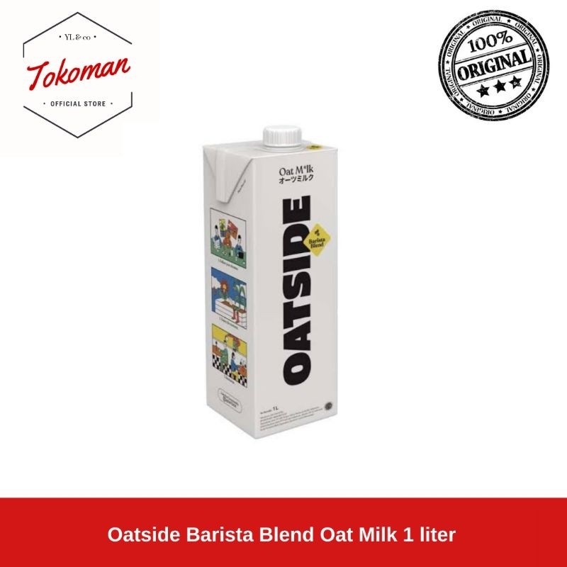 Jual Oatside Barista Blend Oat Milk 1 liter / Susu Gandum - 1 KARTON | Shopee Indonesia