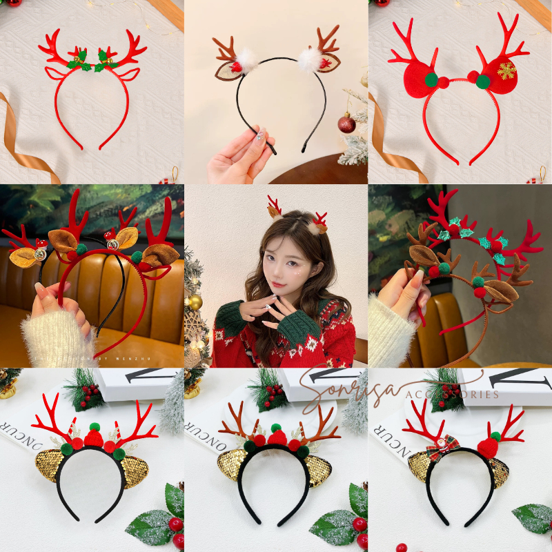 Jual BANDO CHRISTMAS REINDEER / BANDO NATAL TANDUK RUSA / BANDO LED ...