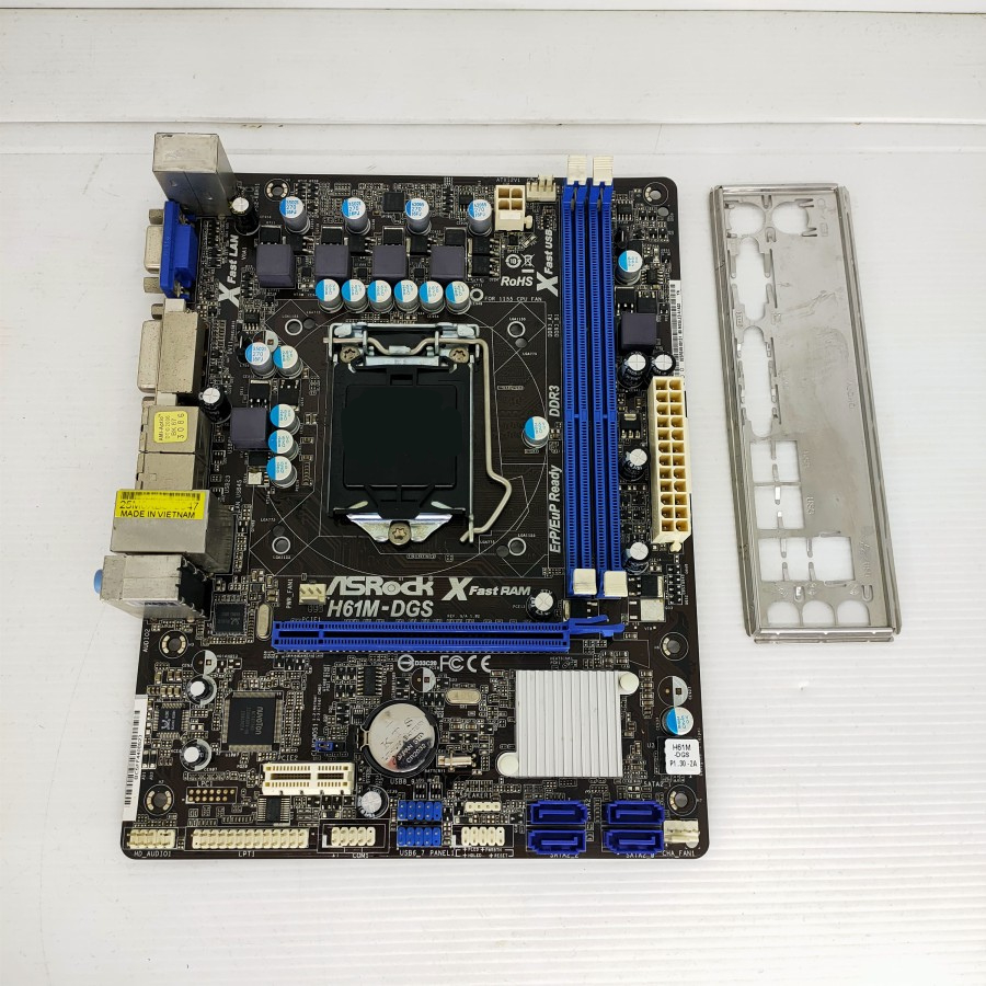 Jual Mainboard Asrock H61 LGA 1155 Ivy - DDR3 - H61M-DGS | Shopee Indonesia