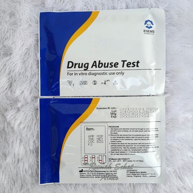 Jual ALAT TEST NARKOBA EGENS Alat Cek Narkoba EGENS Drug Abuse Test ...