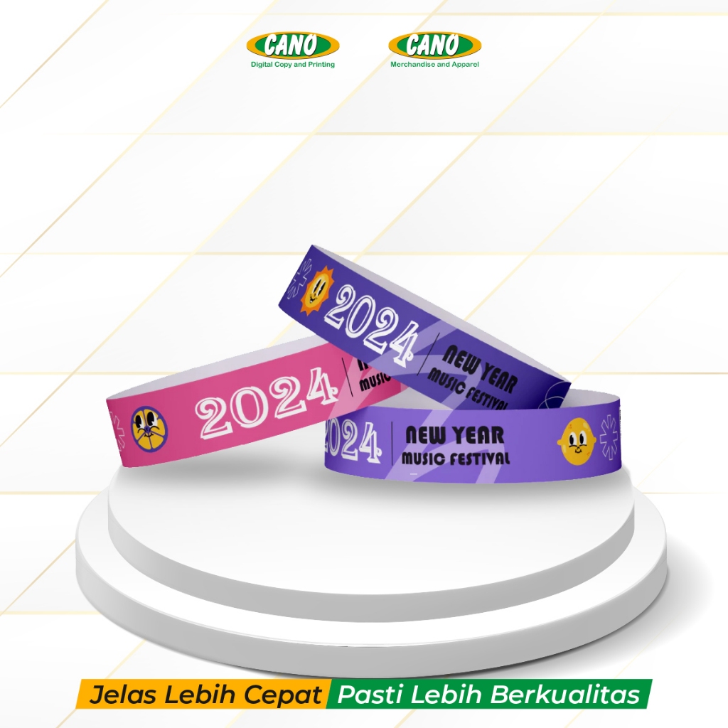 Jual Custom Print Gelang Konser Art Paper/Wristband Konser/Event ...