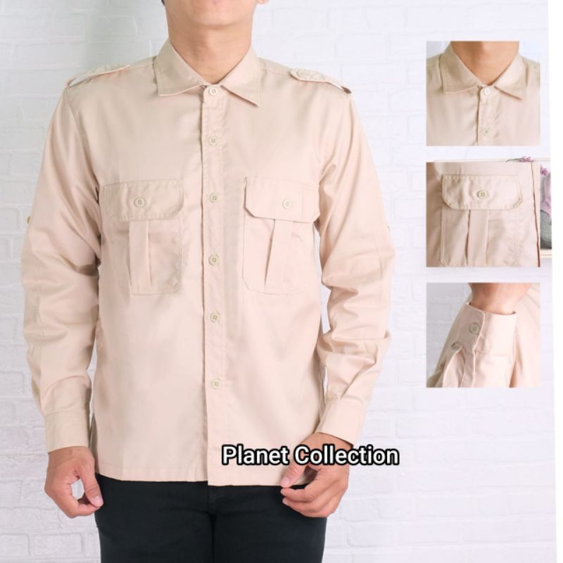 Jual Baju Pdh Pria Seragam Pdl Lengan Panjang Kemeja Seragam Pdl Pdh ...