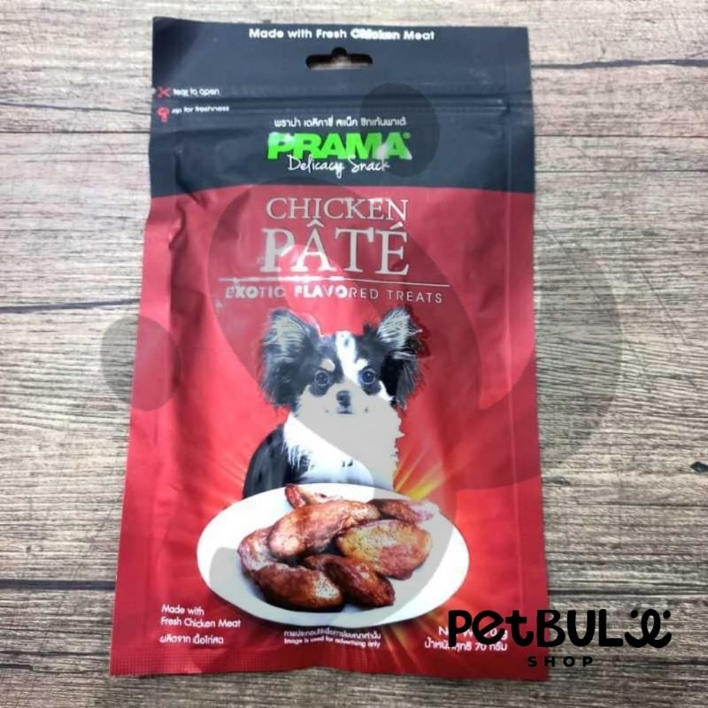 Jual Prama Dog Snack Chicken Pate 70g Premium Snack Dog | Shopee Indonesia