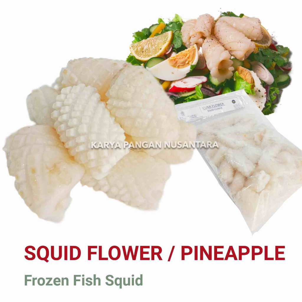 Jual CUMI FLOWER SQUID FLOWER SQUID PINEAPLLE CUMI BUNGA CALAMARI FRESH ...