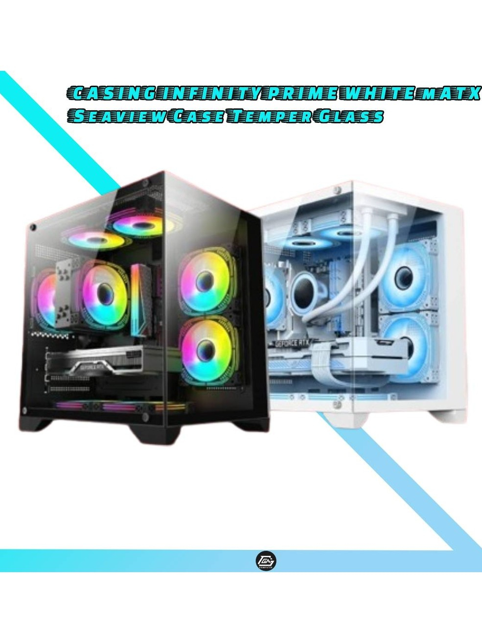 Jual CASE CASING INFINITY PRIME + 3 FAN RGB BLACK WHITE | Shopee Indonesia